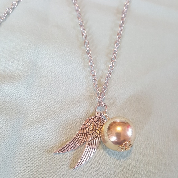 Jewelry | Harry Potter Quidditch Wings And Golden Snitch | Poshmark